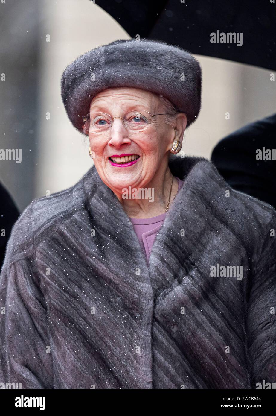 Copenhagen, Denmark. 15th Jan, 2024. King Frederik X, Queen Mary, Crown ...