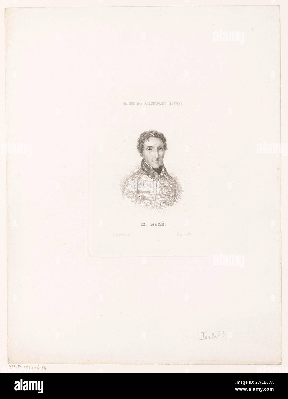 Portret van Louis-Mathieu Molé, Adolphe Torlet (Awarded to), c. 1845 ...