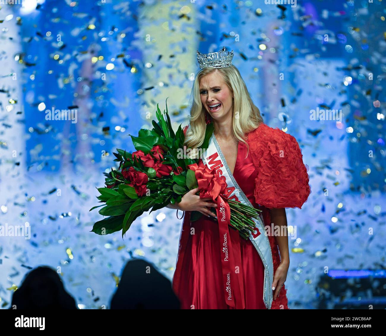 Orlando, Florida, USA. 14 January, 2024. Confetti flies as Madison ...