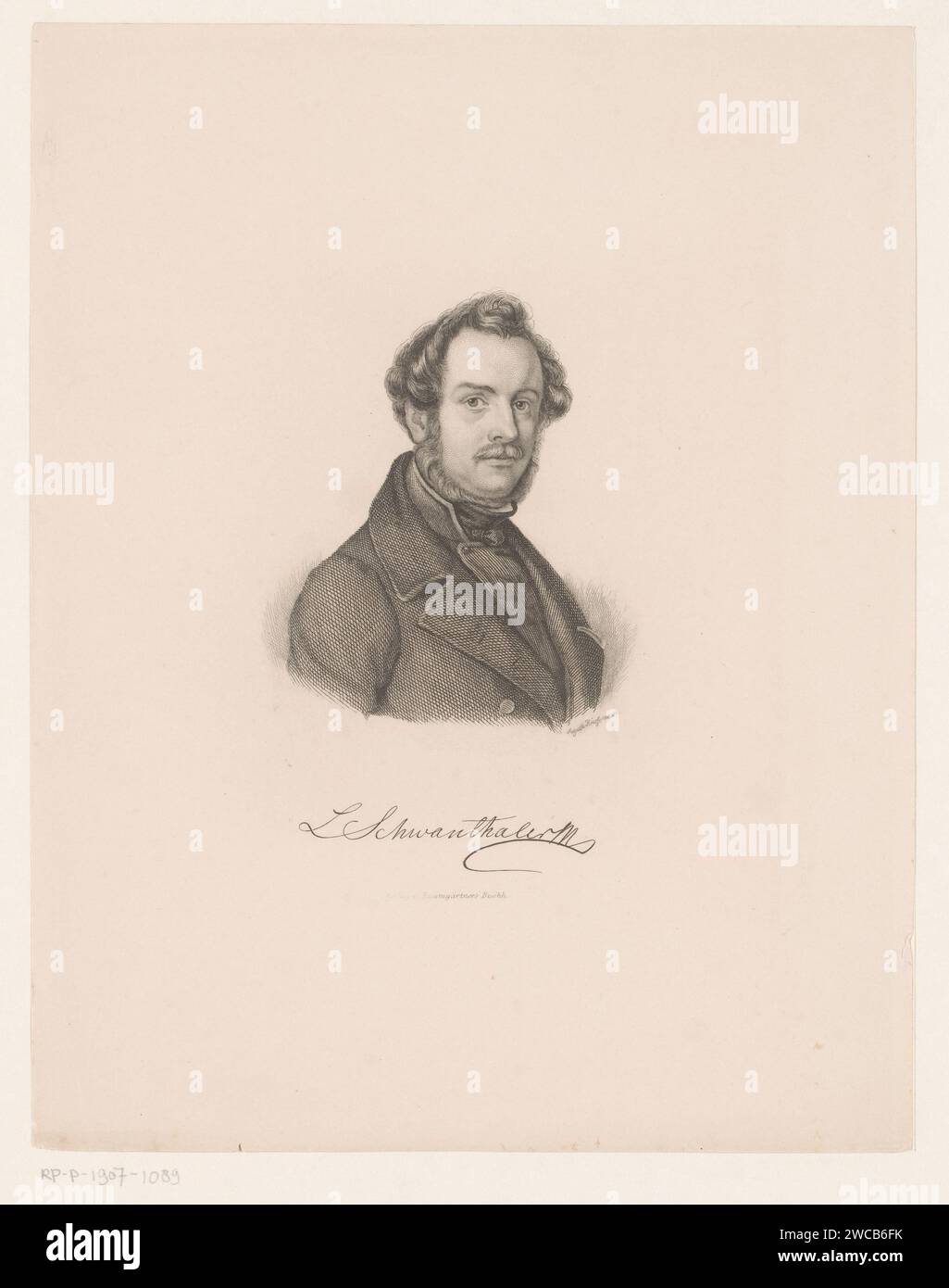 Portrait van Ludwig von Schwanthaler, Auguste Hüssener, 1799 - 1877 ...