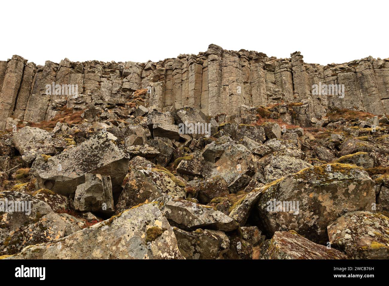 Gerðuberg is a cliff of dolerite, a coarse-grained basalt rock, located ...