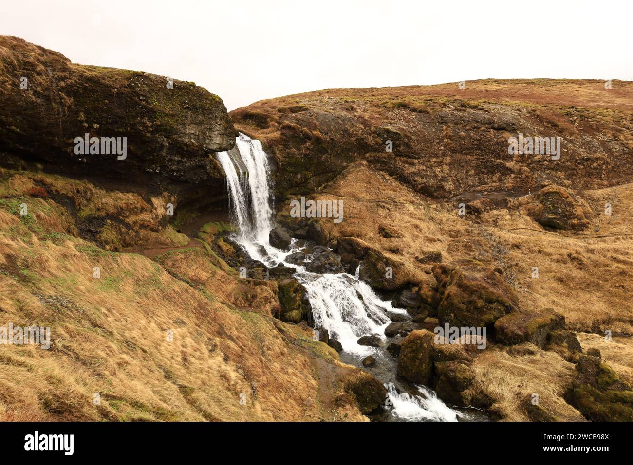 Selvallafoss is a nice hidden waterfall on the peninsula Snæfellsnes in ...