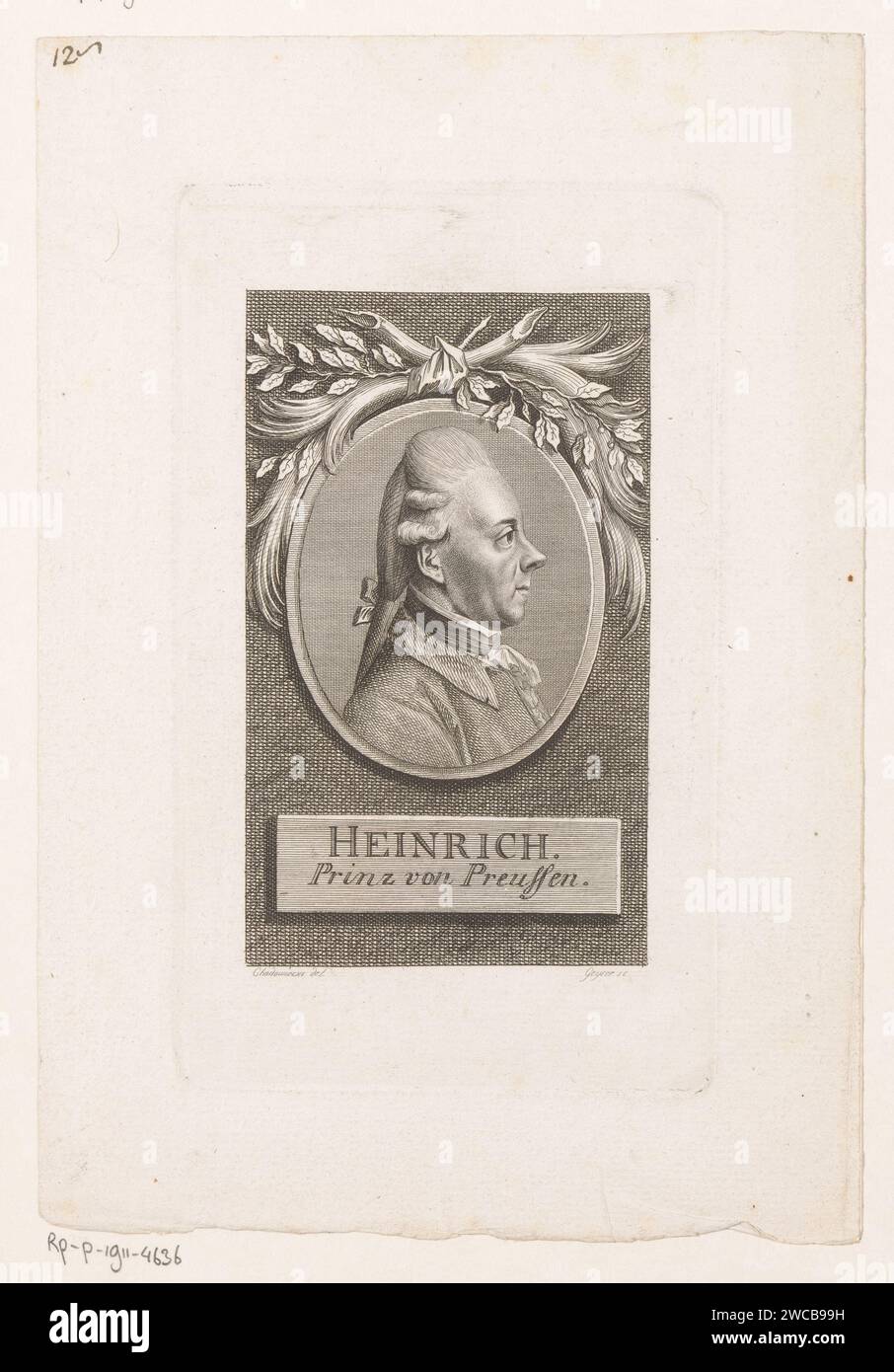 PortraT van Friedrich Heinrich Ludwig, Christian Gottlieb Geyser, after ...