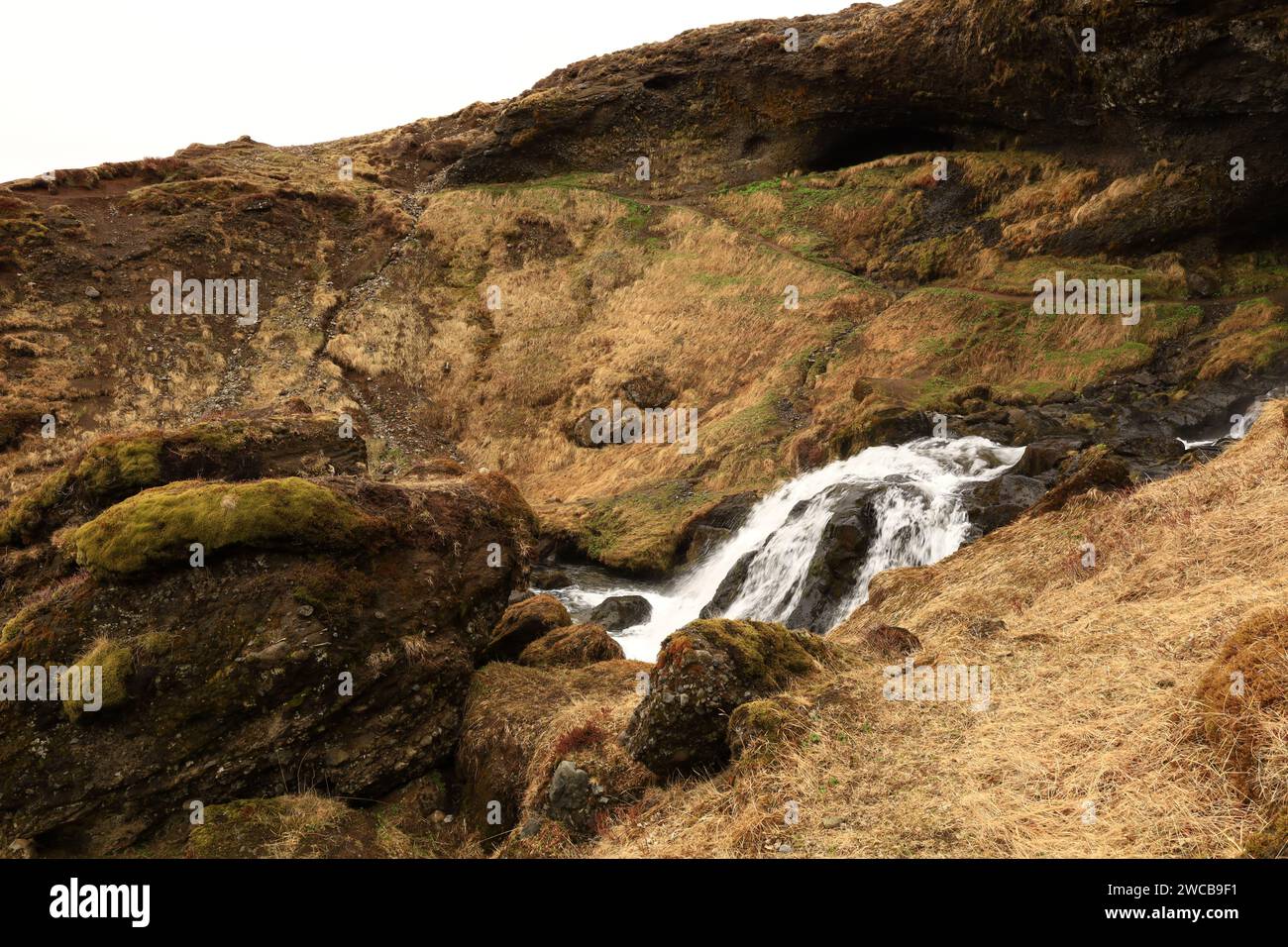 Selvallafoss is a nice hidden waterfall on the peninsula Snæfellsnes in ...