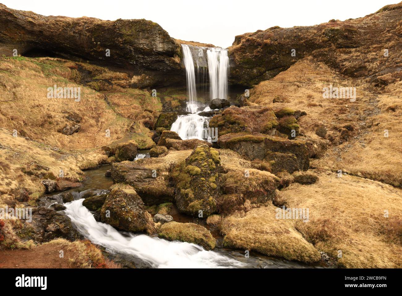 Selvallafoss is a nice hidden waterfall on the peninsula Snæfellsnes in ...
