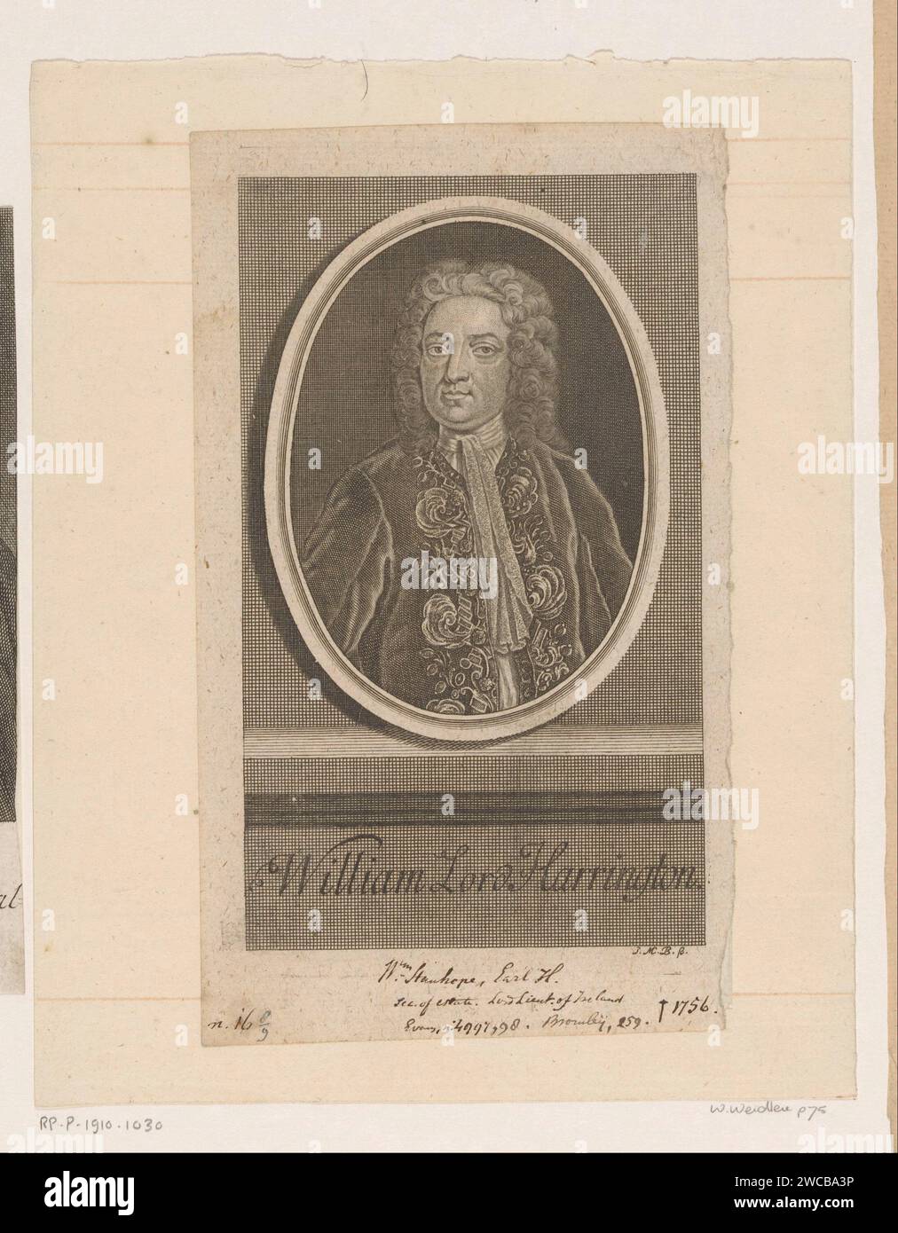 Portrait of William Stanhope, Earl of Harrington, Johann Martin ...