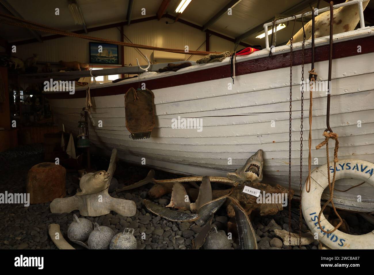 The Shark Museum at Bjarnarhofn farm on the northern side of ...