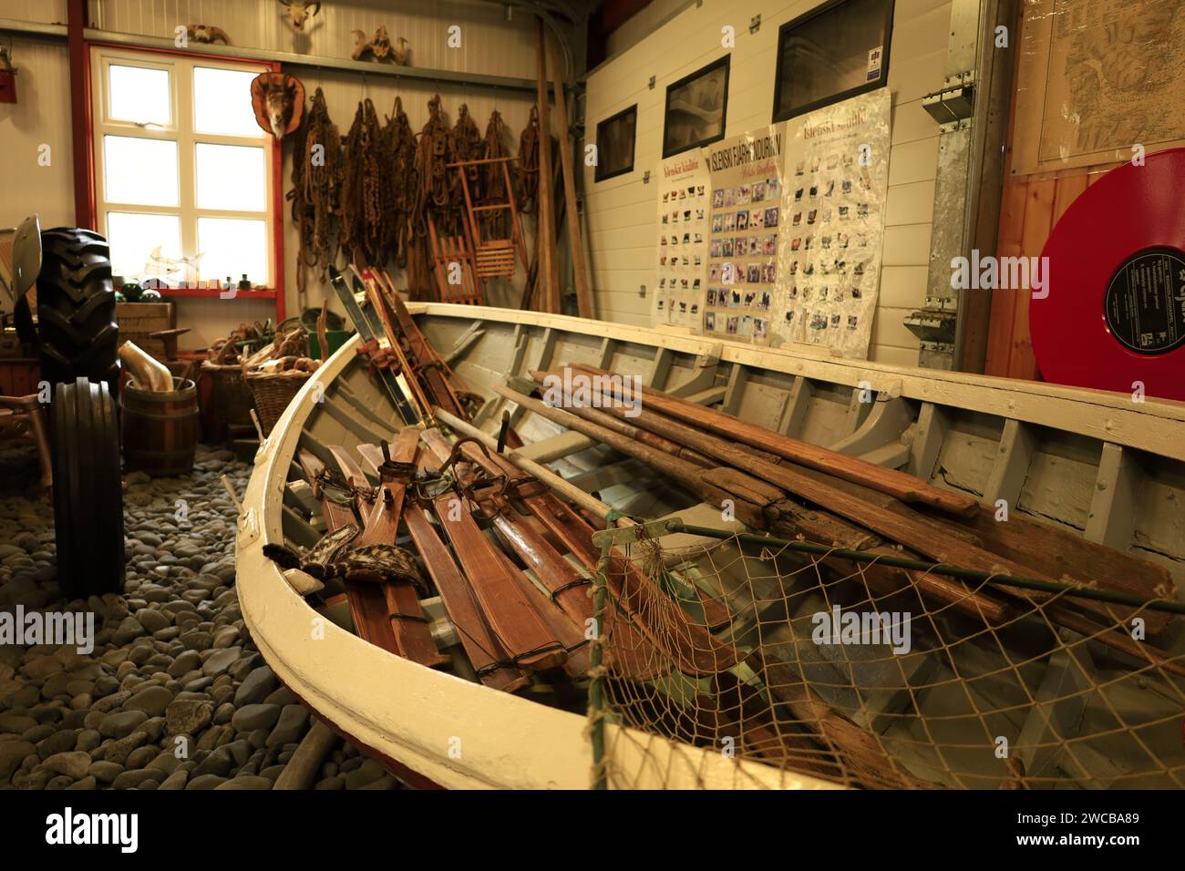 The Shark Museum at Bjarnarhofn farm on the northern side of ...