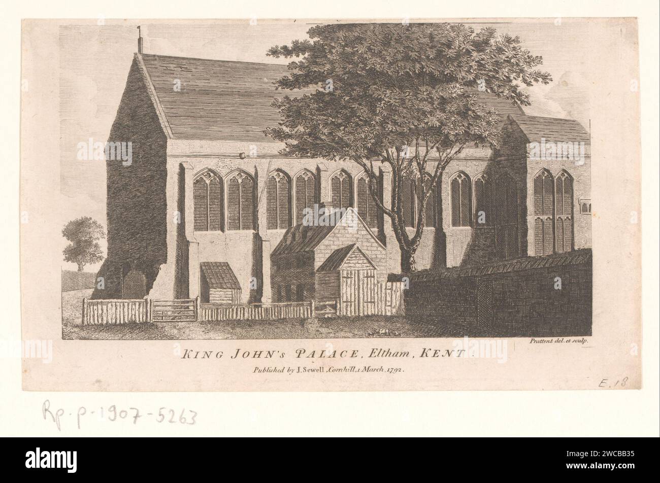 View of the remains of King John's Palace, in Eltham, Thomas Prattent ...