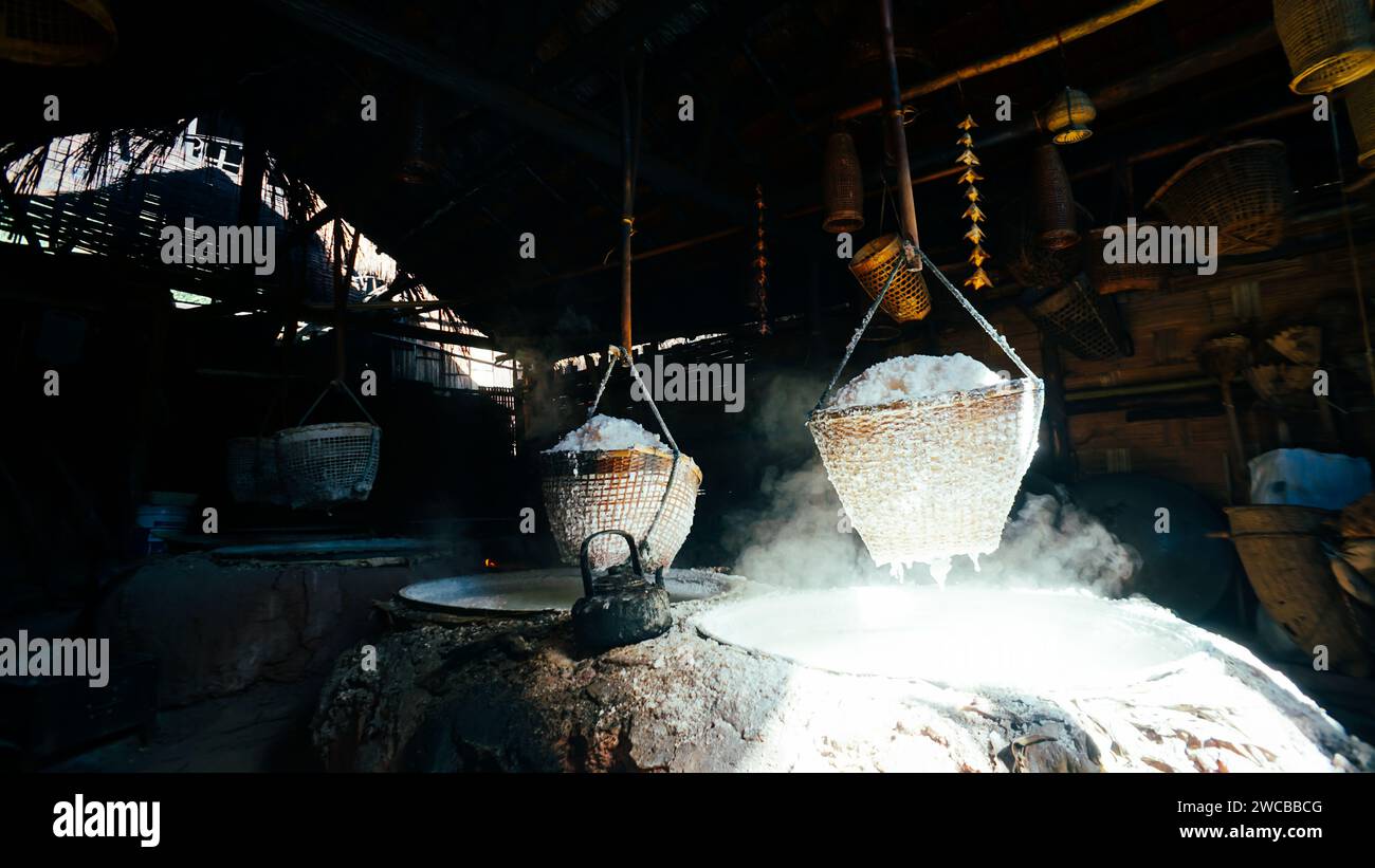 Selective Salt In Basket Is Hungover Stove Is Product Of Salty Water ...