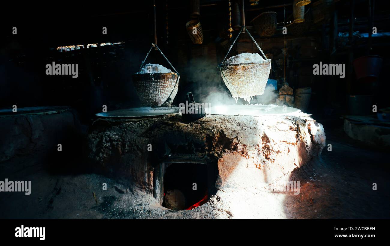 Selective Salt In Basket Is Hungover Stove Is Product Of Salty Water ...