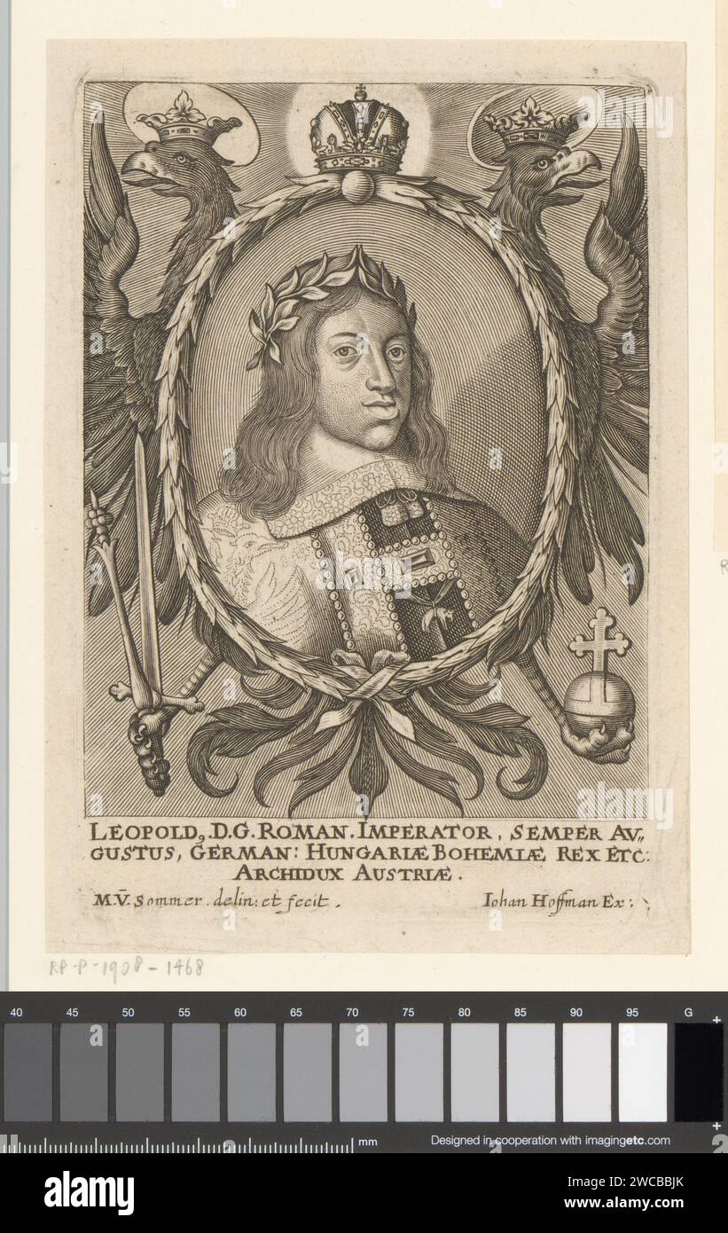 Portrait of Leopold I, Emperor of Germany, Matthias van Sommer, 1658 ...