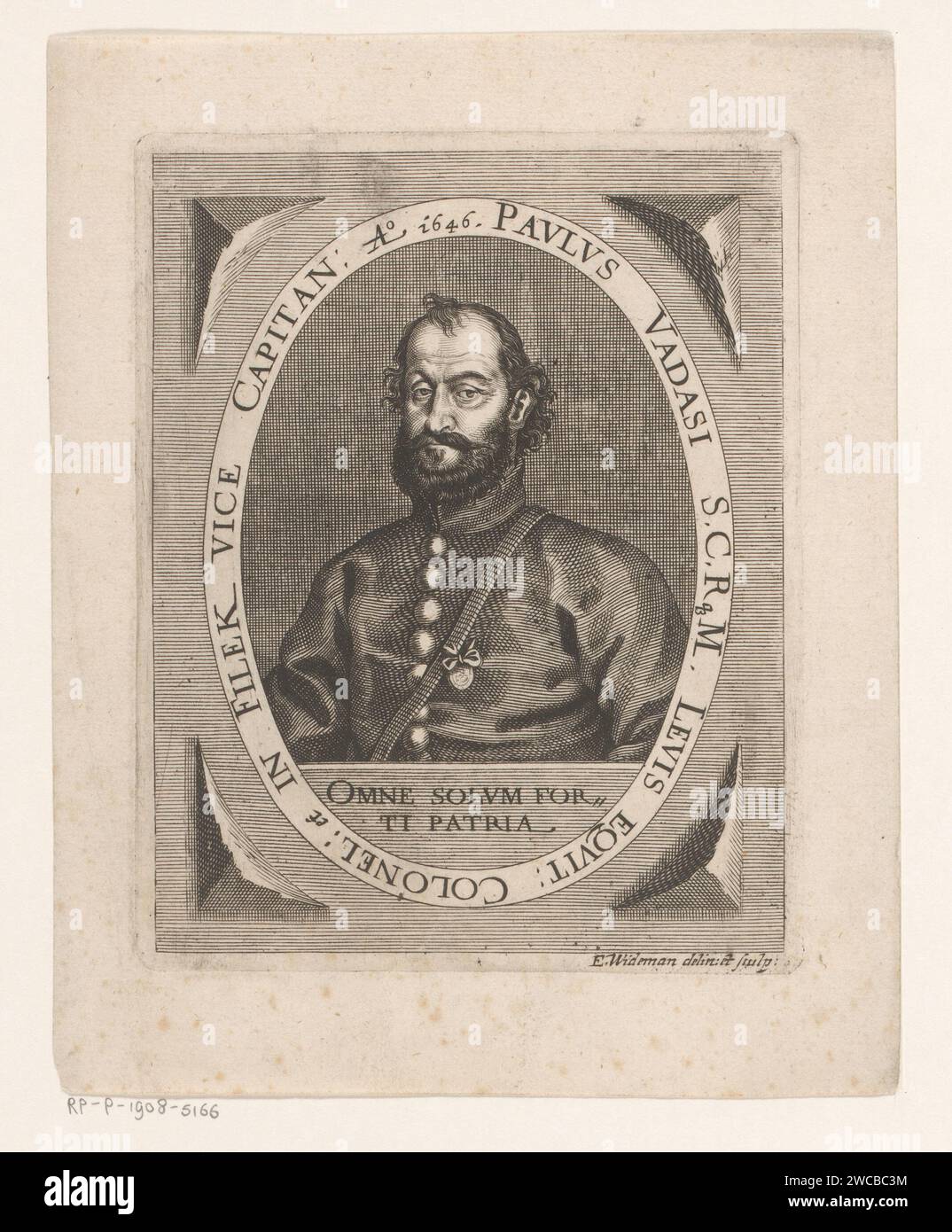 Portret is Paul Hunter, Elias Widemann, 1646 print Vienna (possibly ...