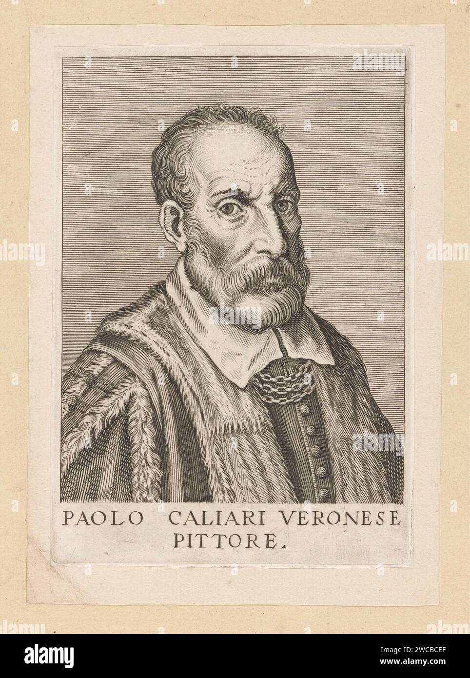 Portrait of painter Paolo Veronese, monogrammist IP (Italy), c. 1600 ...