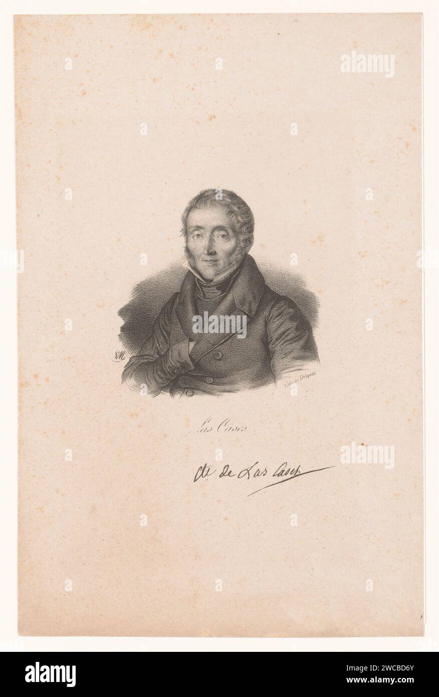 Portret Van Emmanuel de las Cases, Nicolas Maurin, 1825 - 1842 print ...