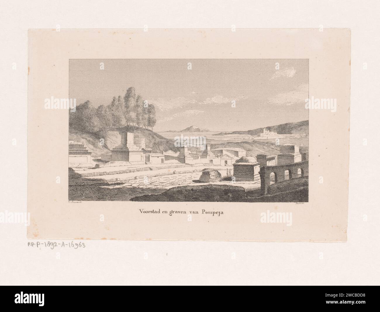 View of Pompeii, Jean Baptiste Ambroise Marcellin Jobard, After ...