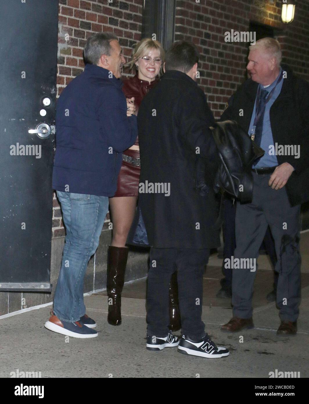 Renee Rapp falls outside 'The Late Show with Stephan Colbert' studios ...