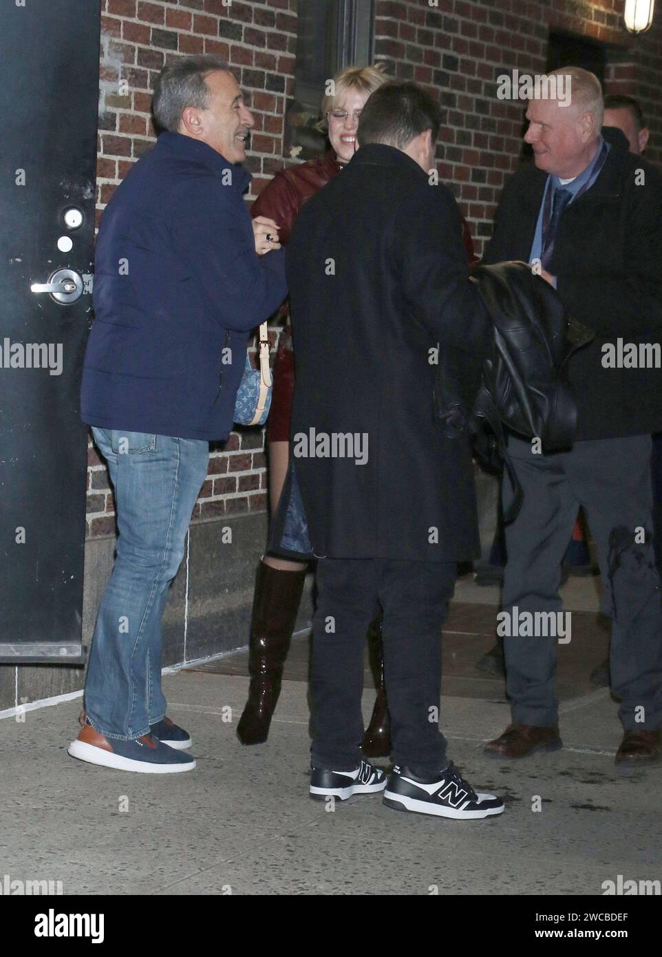 Renee Rapp falls outside 'The Late Show with Stephan Colbert' studios ...