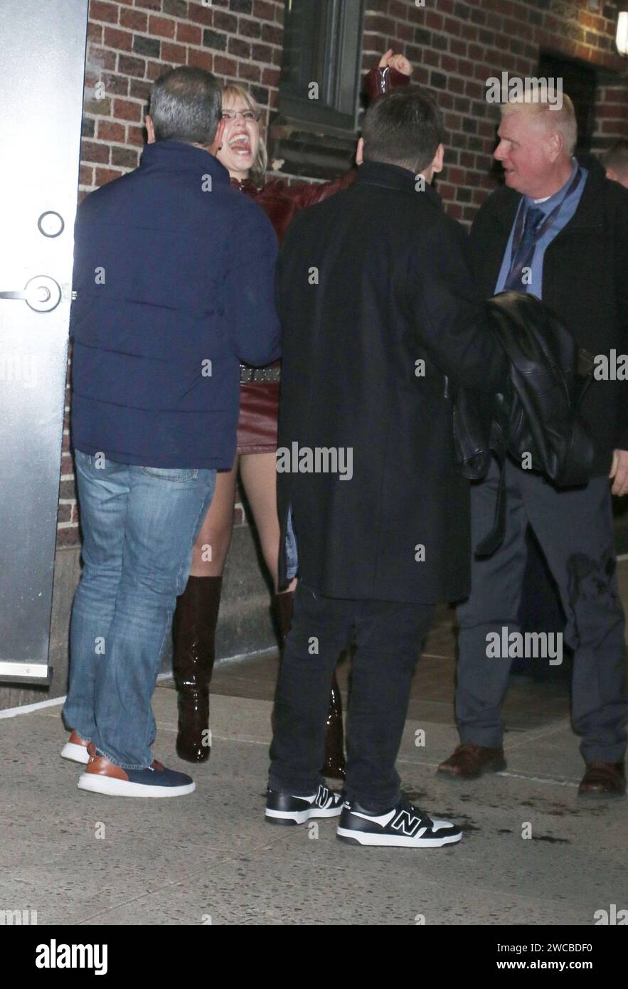 Renee Rapp falls outside 'The Late Show with Stephan Colbert' studios ...