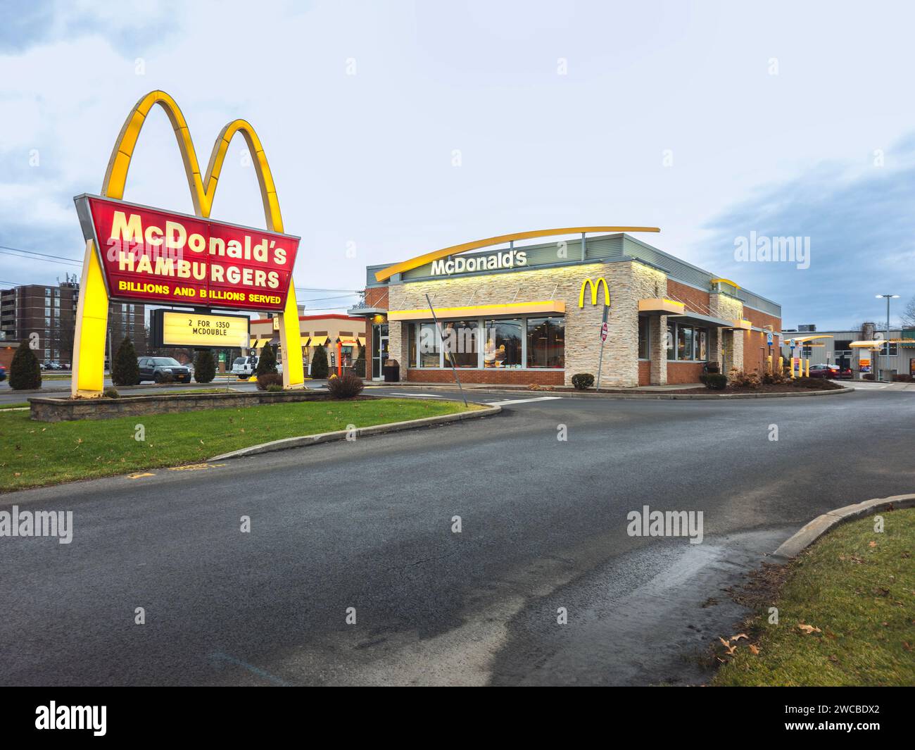 Rome, NY - Dec 17, 2023: McDonald’s is a globally recognized brand ... Rome, NY - Dec 17, 2023: McDonald’s is a globally recognized brand ...