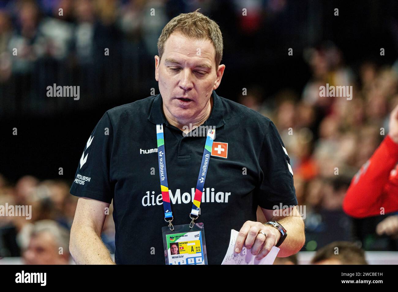 Berlin, Deutschland. 14th Jan, 2024. Michael Suter (Schweiz, Trainer ...