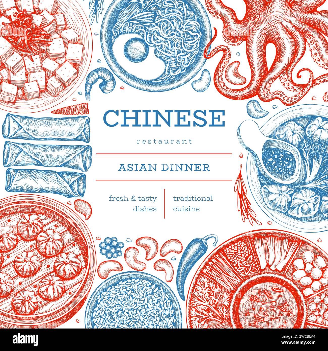 Vintage chinese restaurant menu cover hi-res stock photography and ...