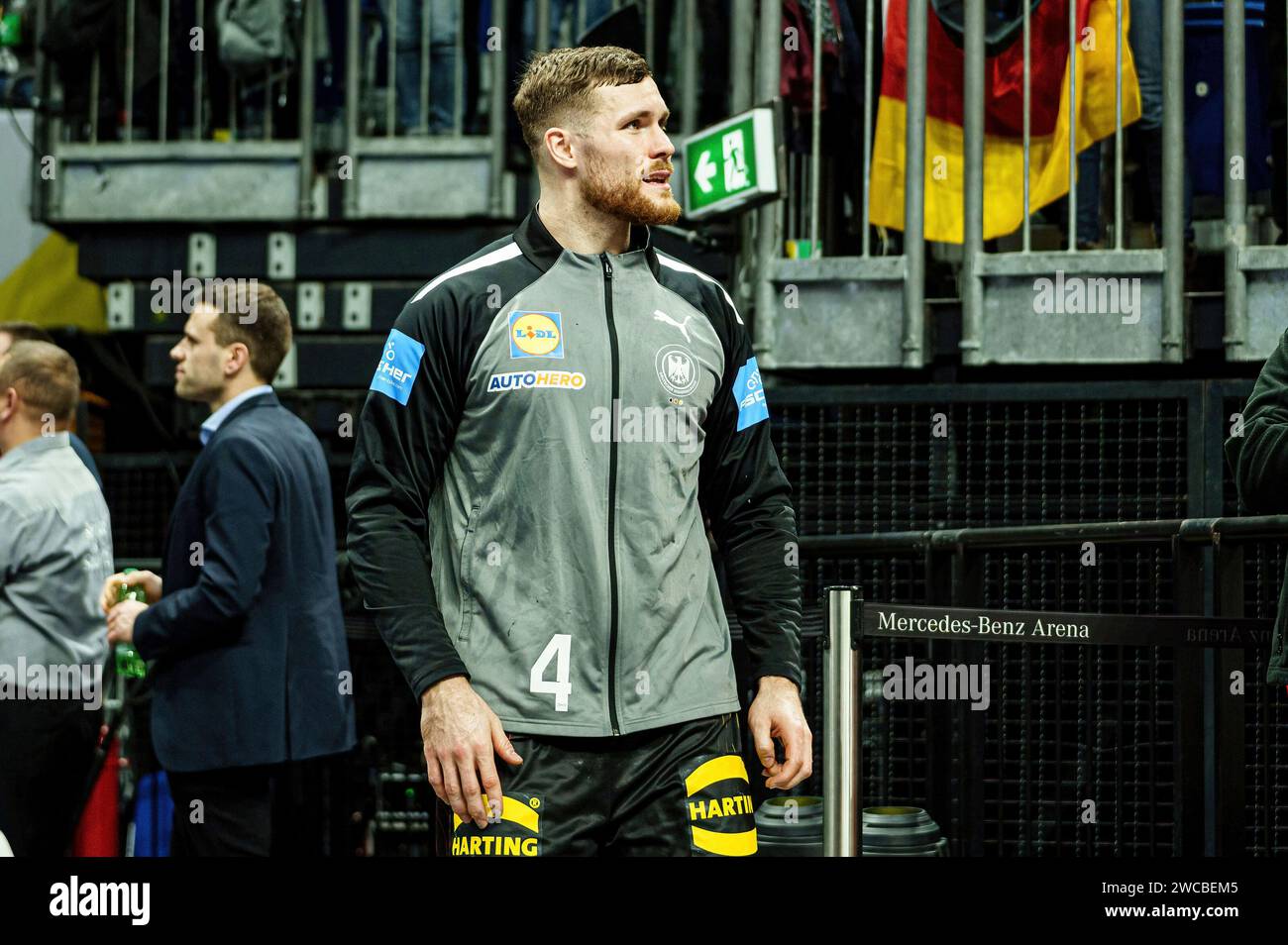 Berlin, Deutschland. 14th Jan, 2024. Johannes Golla (Deutschland, #04 ...