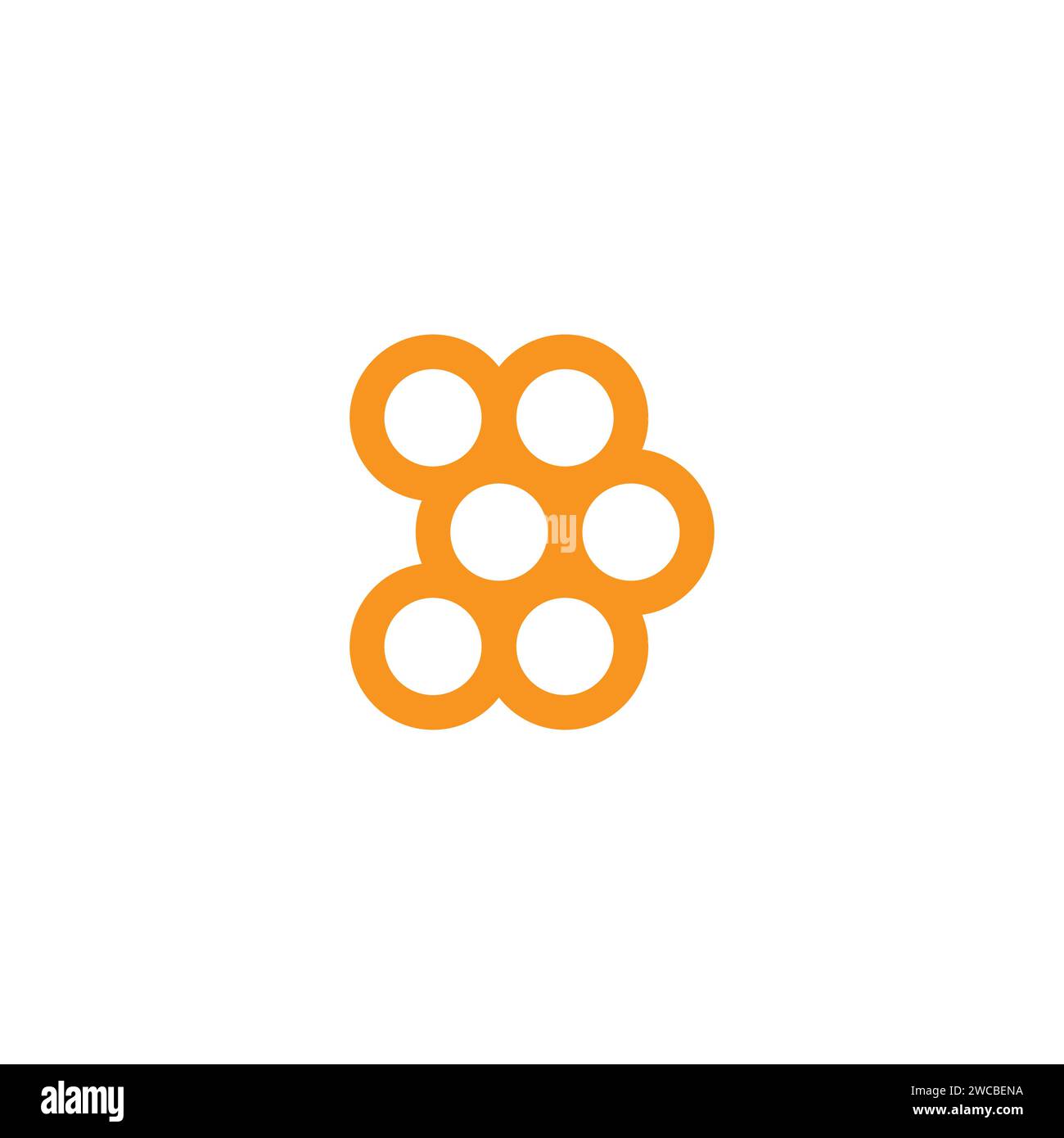 letter d yellow honey bee hive logo vector Stock Vector Image & Art - Alamy