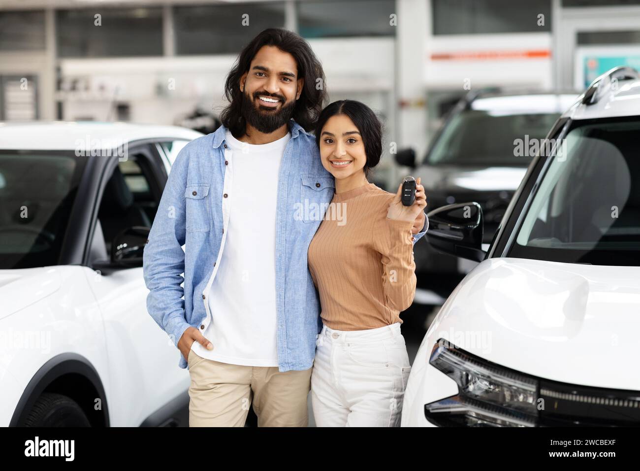 Indian family bought new car hi-res stock photography and images - Alamy