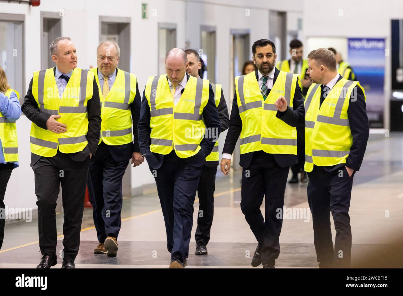 EDITORIAL USE ONLY (left to right) Scottish Enterprise CEO Adrian ...