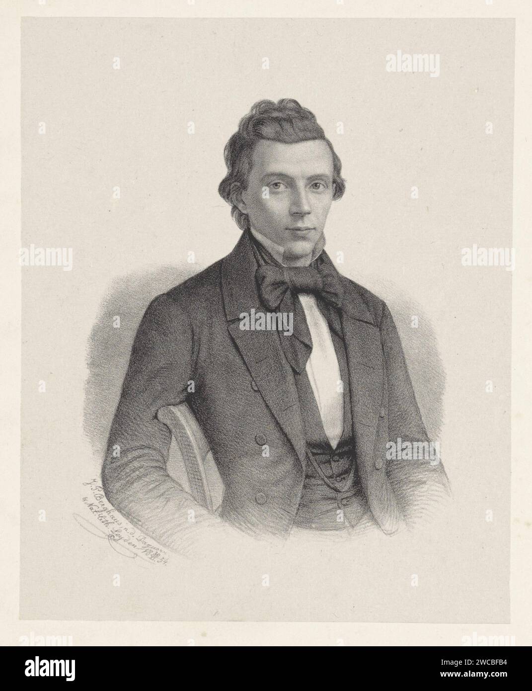 PortraT van H. van Hall, Johann Peter Berghaus, after Anonymous, 1854 ...