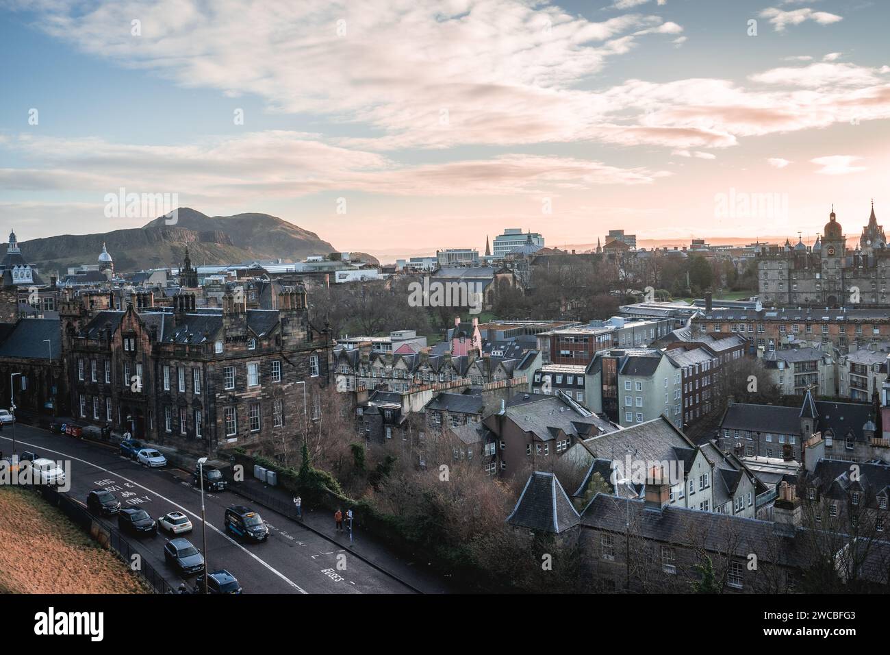 Panoramic view of Edinburgh, From the Castle. Edinburgh Scotland ...