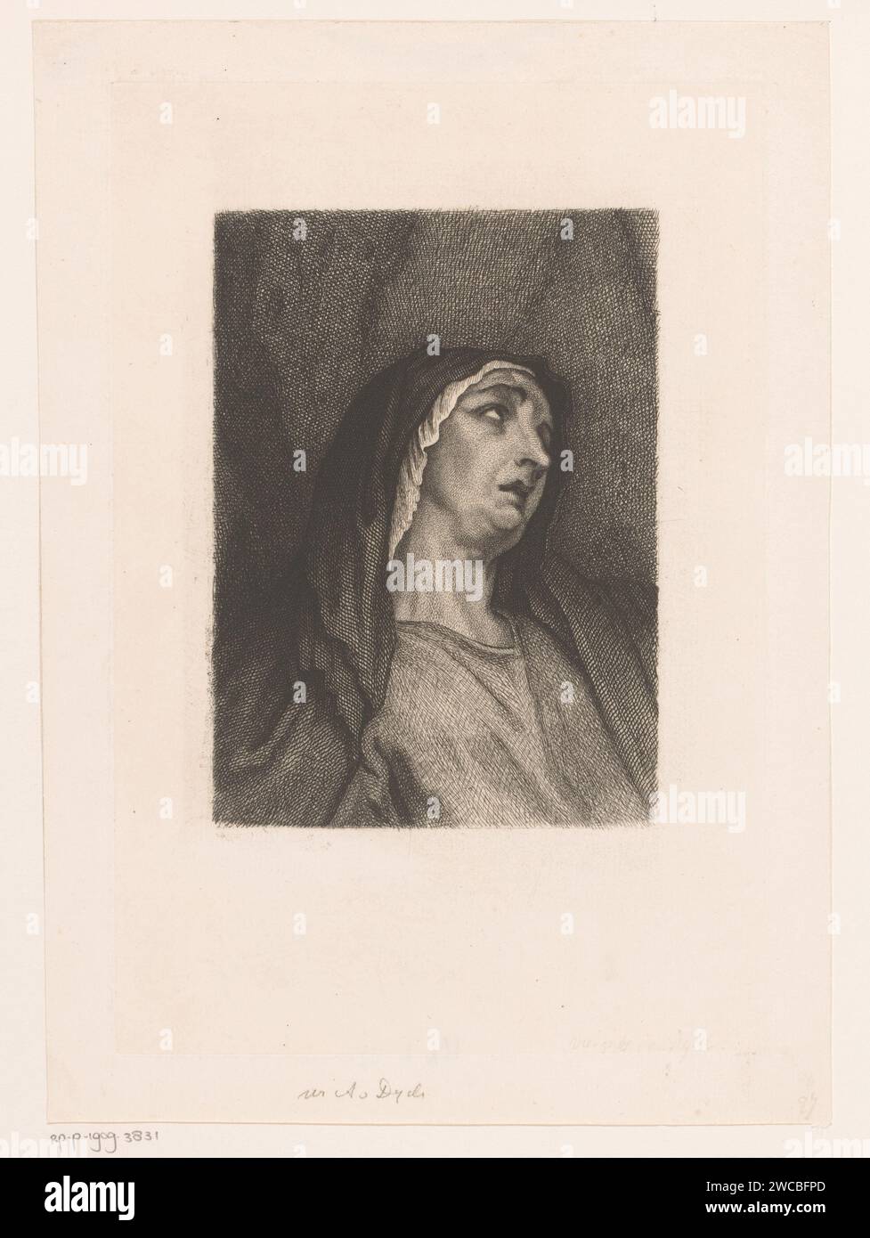 Maria as Mater Dolorosa, Auguste Danse, After Anthony Van Dyck, 1865 ...