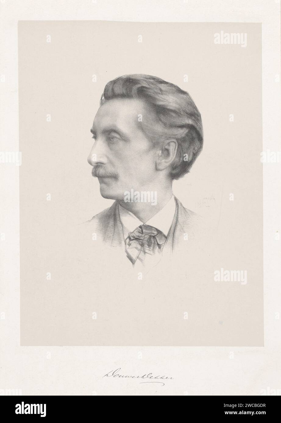 Portret van multatuli, August both beeps, 1874 print Under the portrait ...