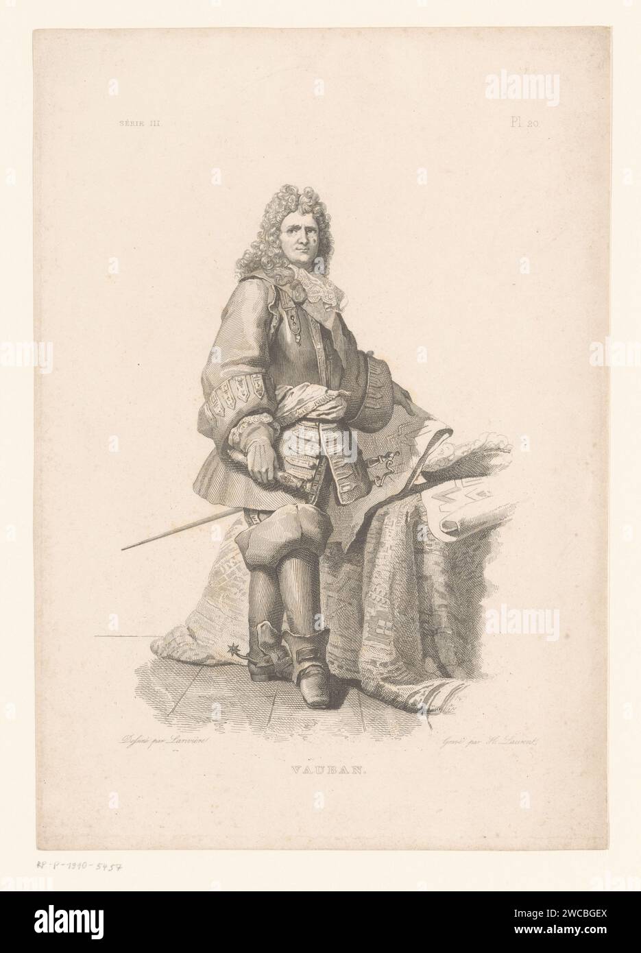 Portret van Sébastien Le Prestre de Vauban, Pierre Louis Henri Laurent ...
