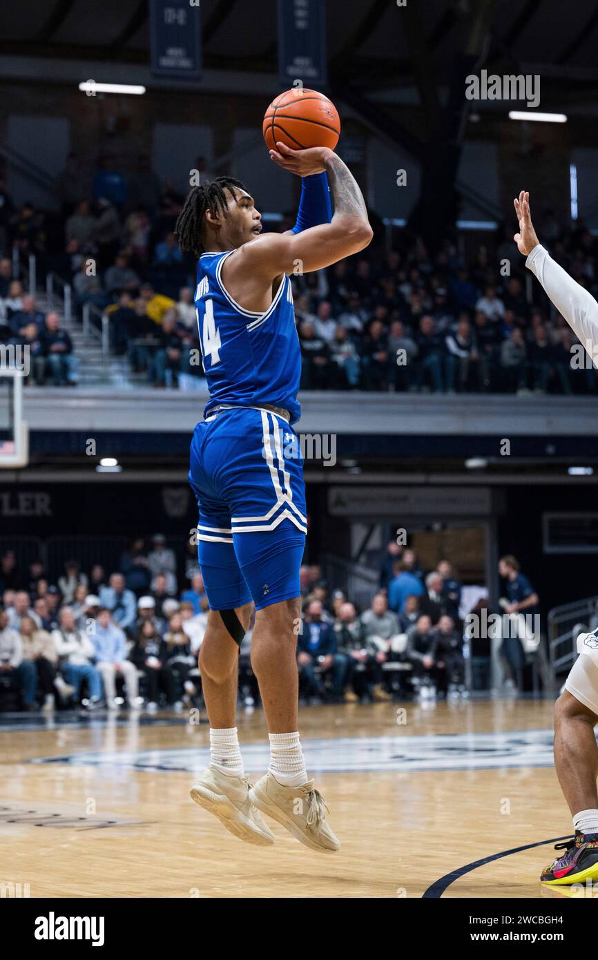 INDIANAPOLIS, IN - JANUARY 13: Seton Hall Pirates guard Dre Davis (14 ...