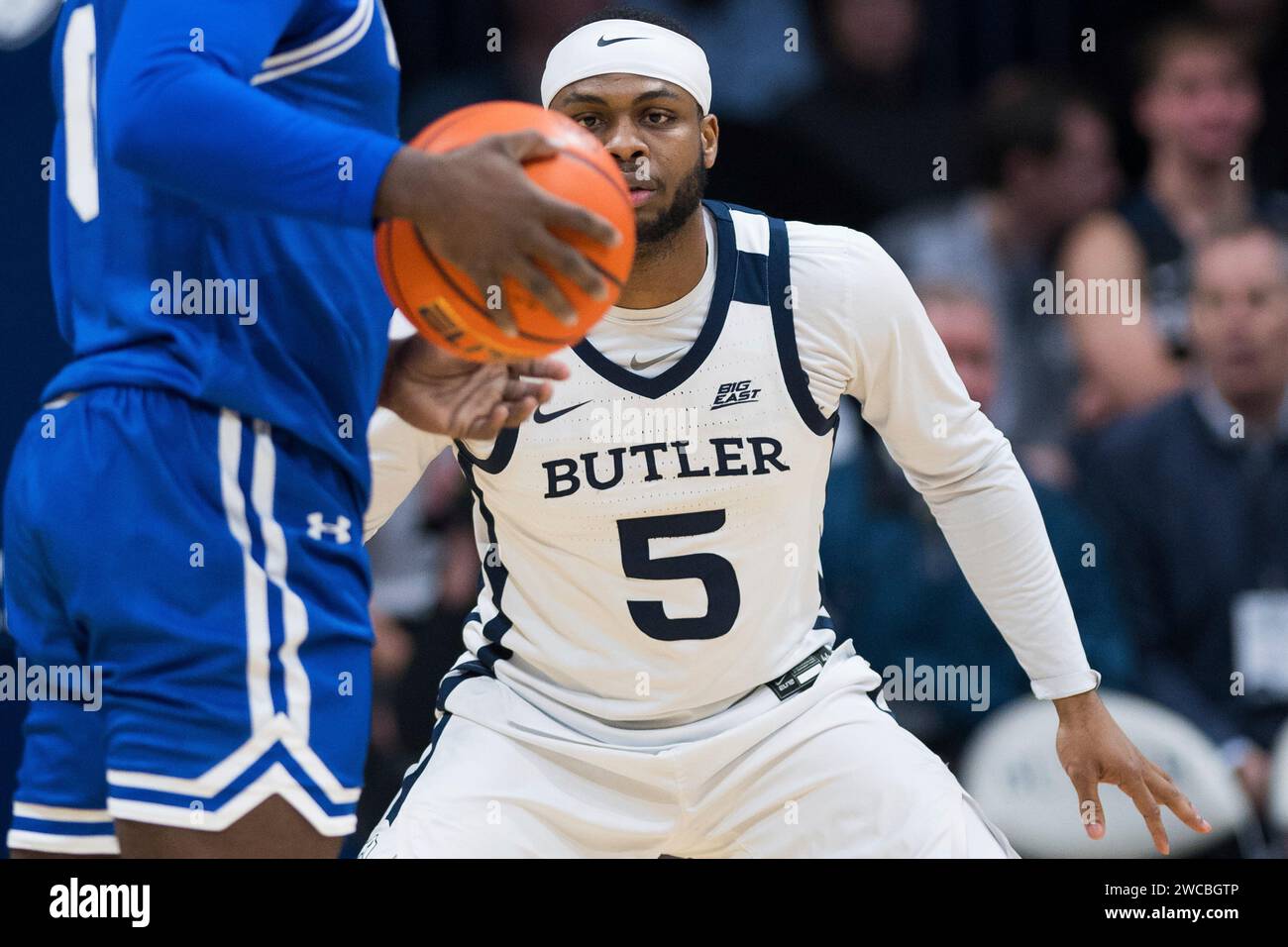 INDIANAPOLIS, IN - JANUARY 13: Butler Bulldogs guard Posh Alexander (5 ...