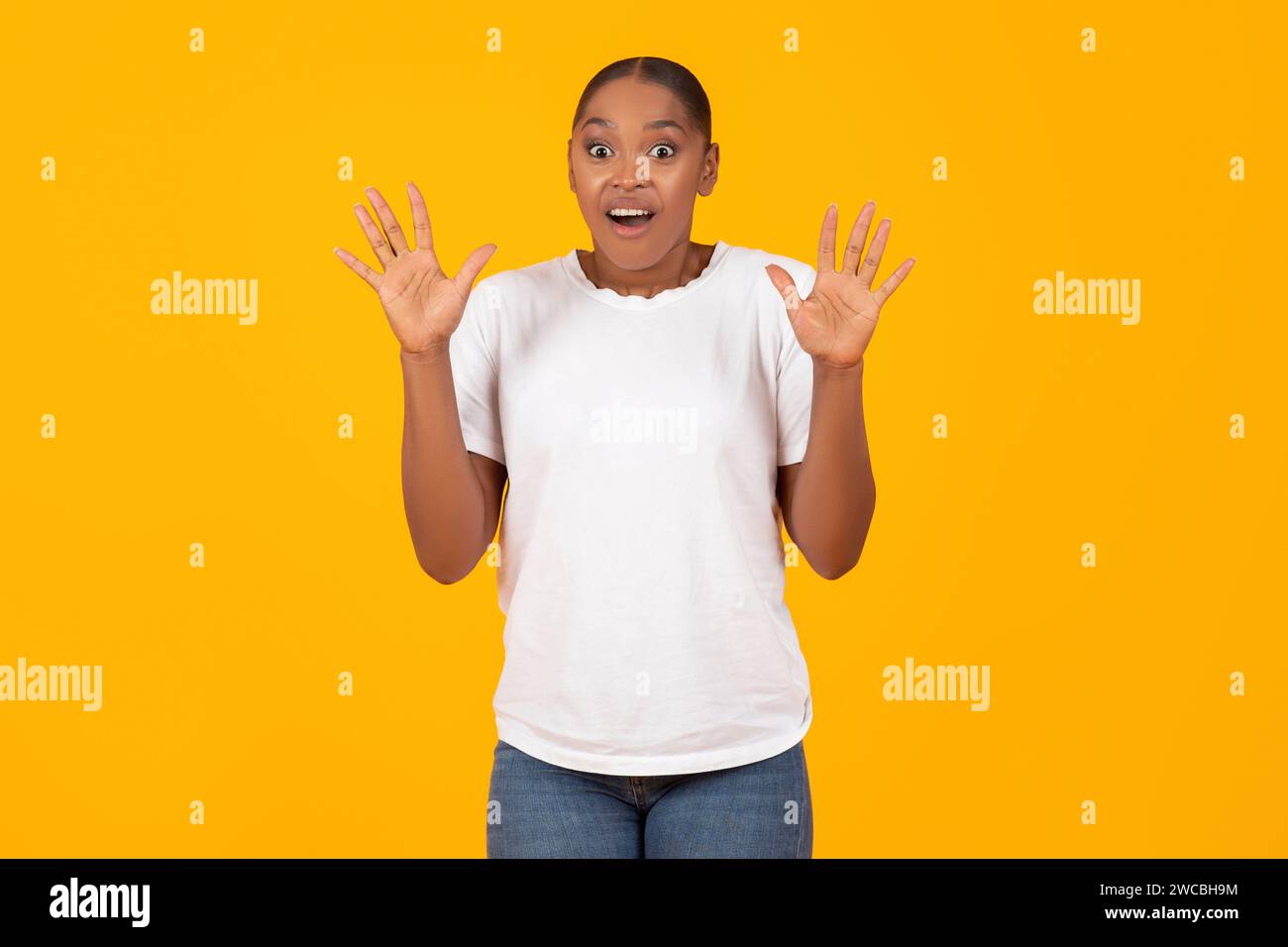 Guilty hands raised hi-res stock photography and images - Alamy