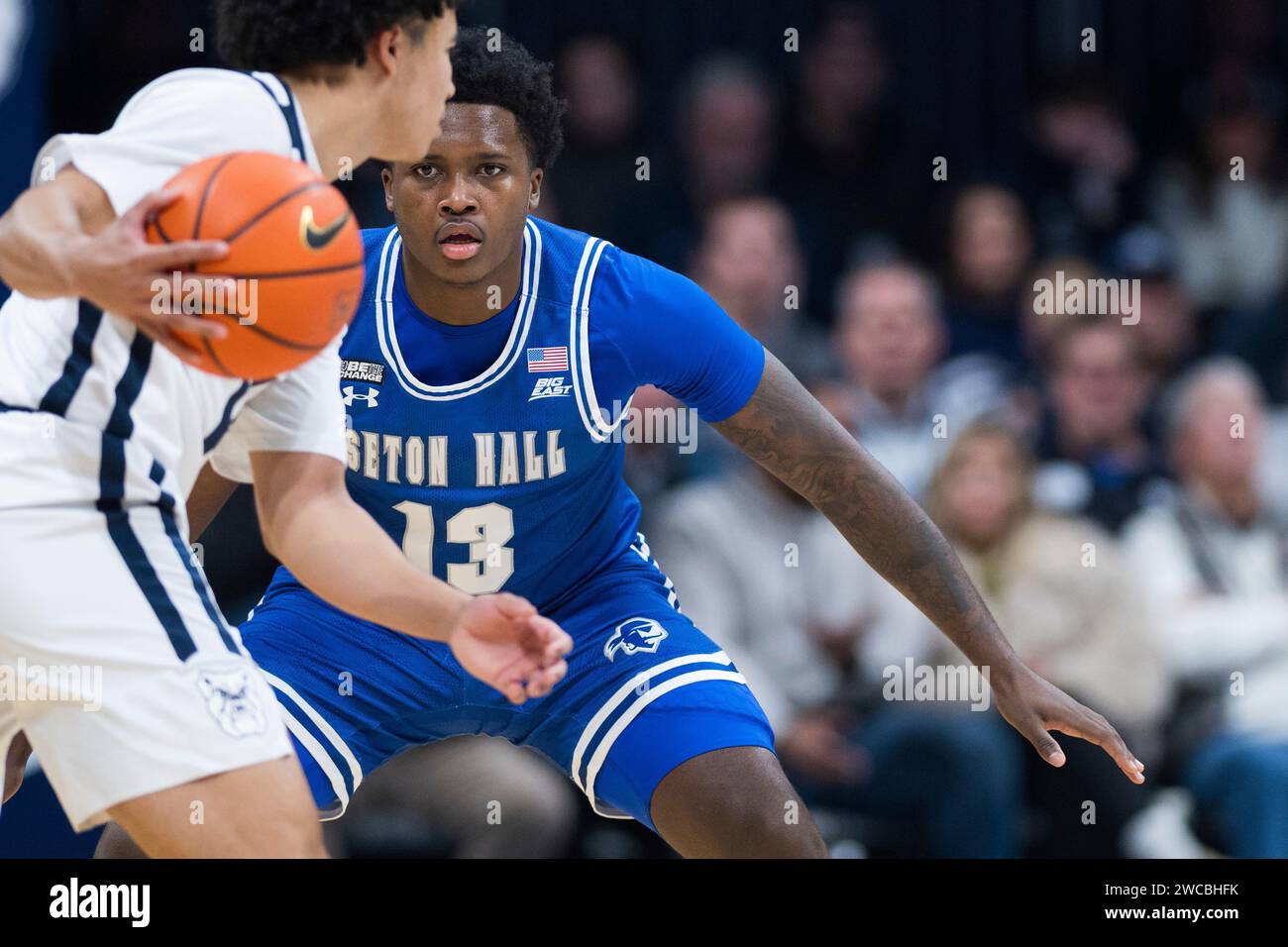 INDIANAPOLIS, IN - JANUARY 13: Seton Hall Pirates guard Jaquan Sanders ...