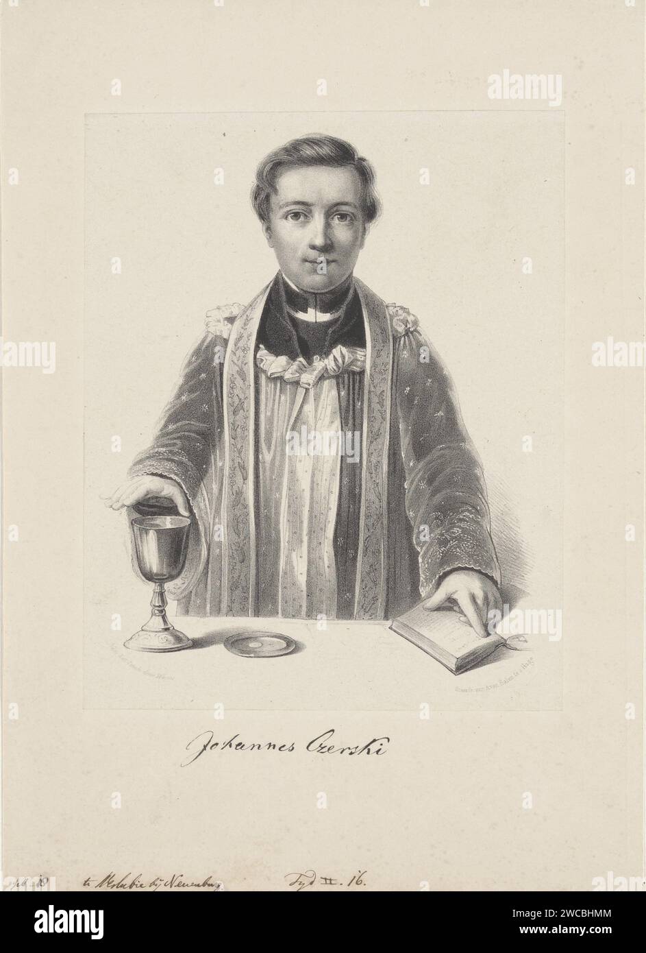 Portrait of Van Priester Johannes Czerski, Anonymous, After Jules Worms ...