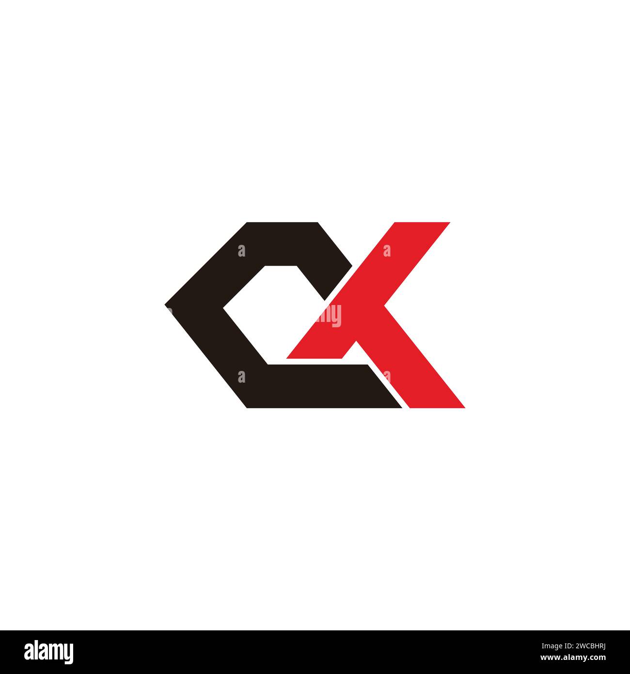 letter ct simple linked geometric logo vector Stock Vector Image & Art ...