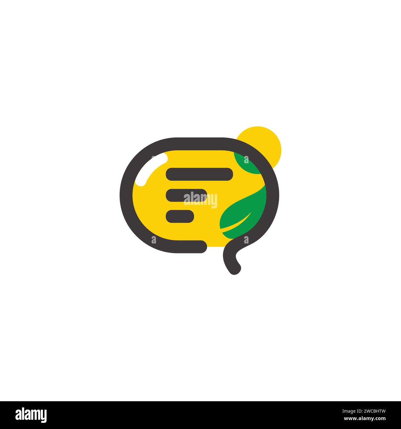 Plate leaf symbol Cut Out Stock Images & Pictures - Alamy