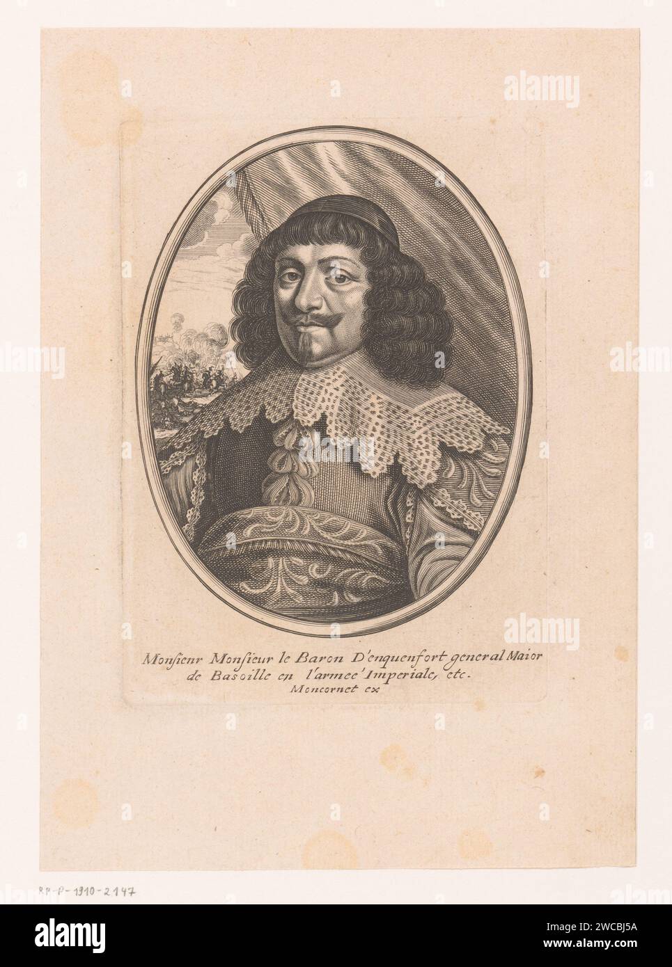 PortraT van Adrian von Enkevort, Anonymous, Balthazar Moncornet, 1643 ...