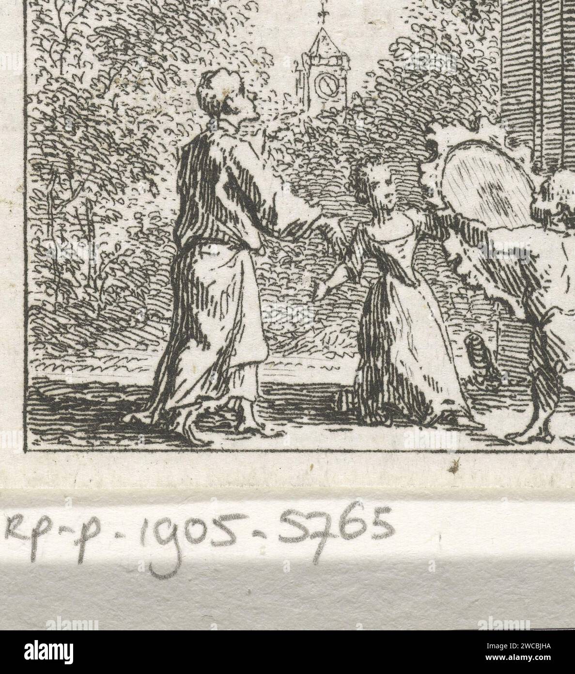 Fable of the brother and sister, Simon Fokke, 1769 print In the ...