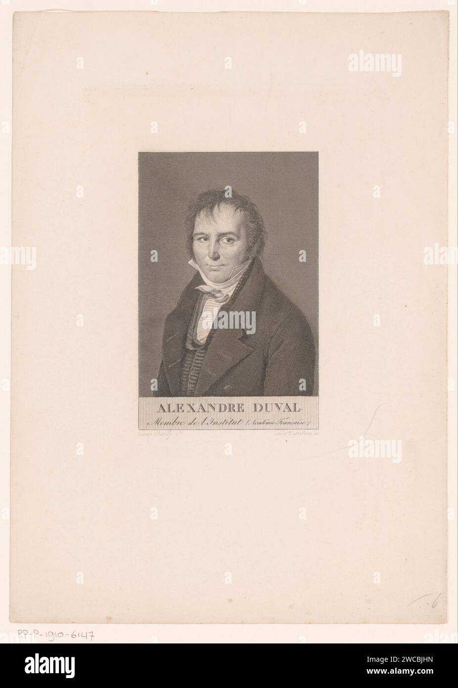 Portret van Alexandre Duval, Alexandre Tardieu, After Louis -Léopold ...