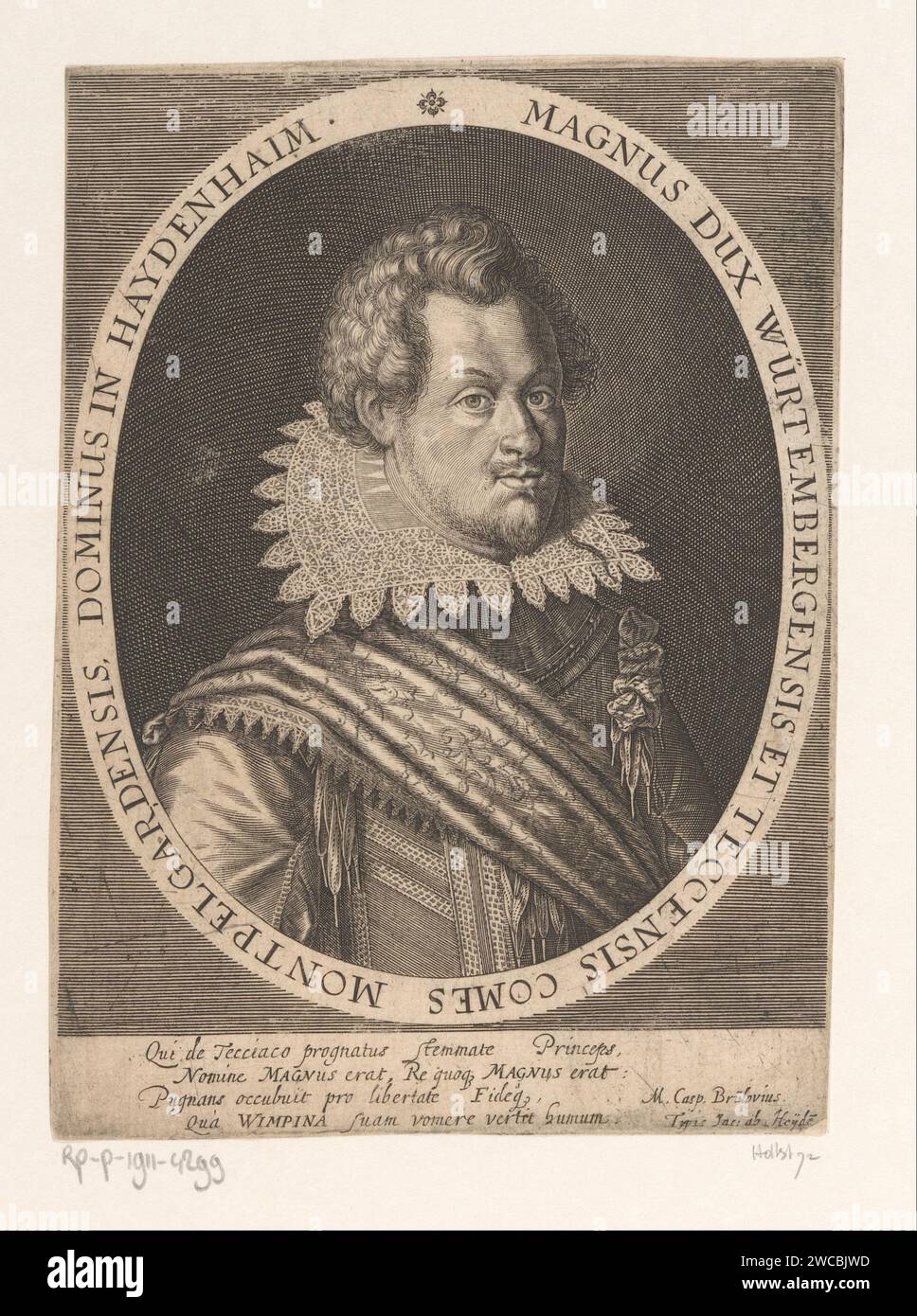 PortraT van Magnus von Württemberg -Neuenbürg, Jacob van der Heyden ...