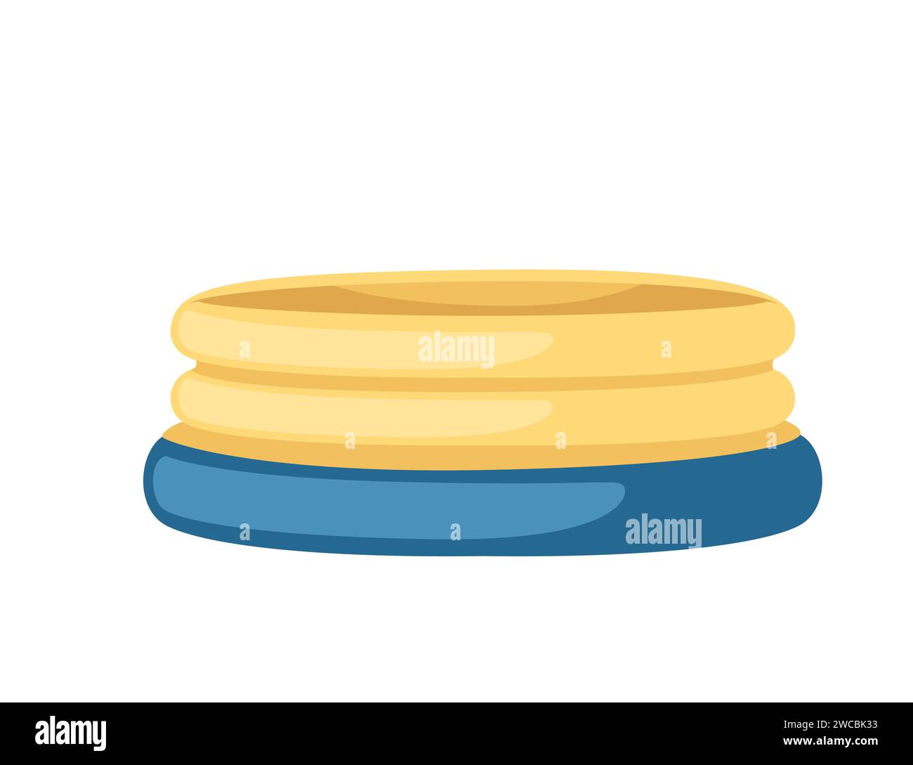 Bouncy inflatable tower vector illustration isolated on white ...