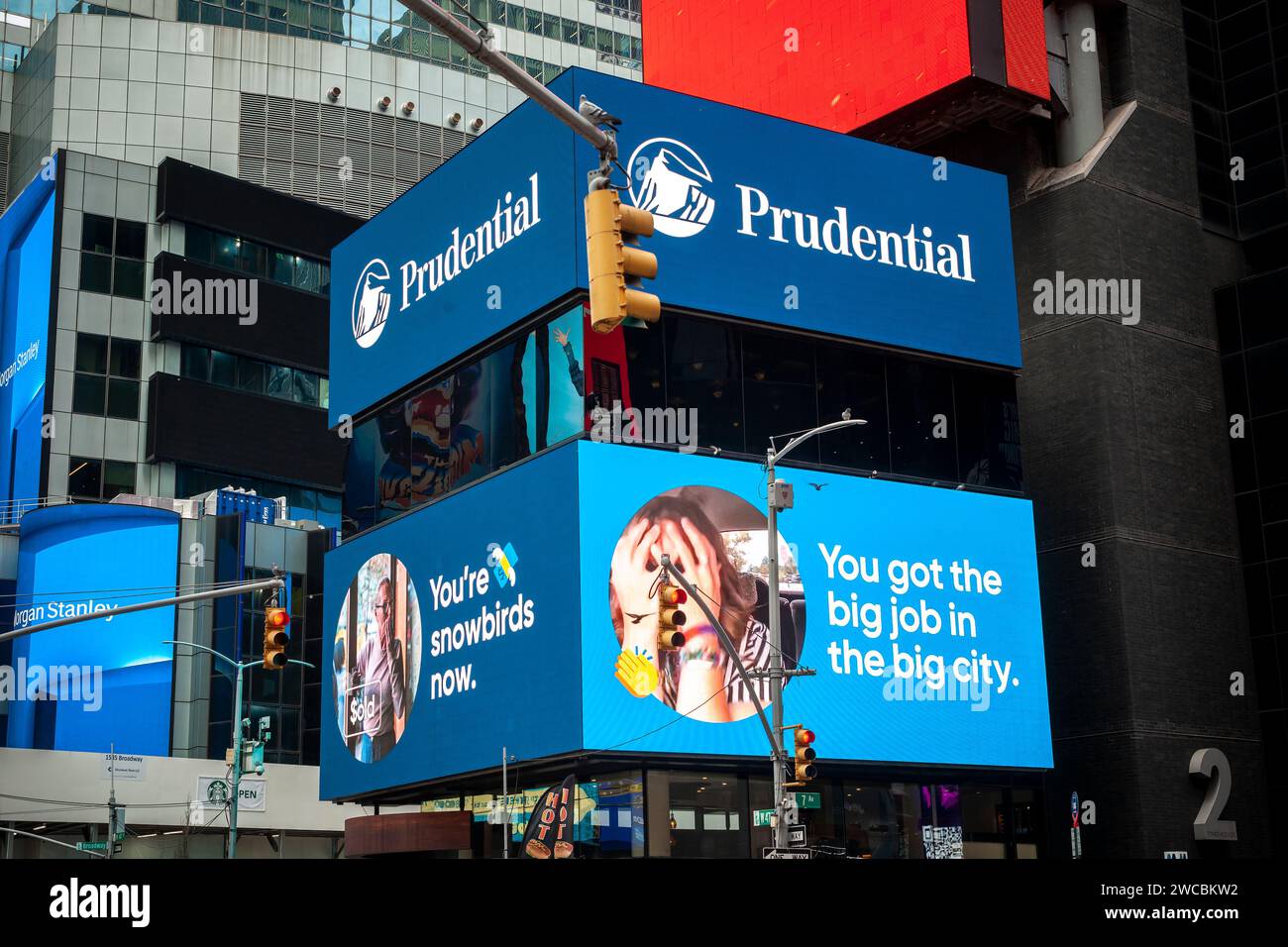 Advertising for the Prudential Financial insurance company in Times ...