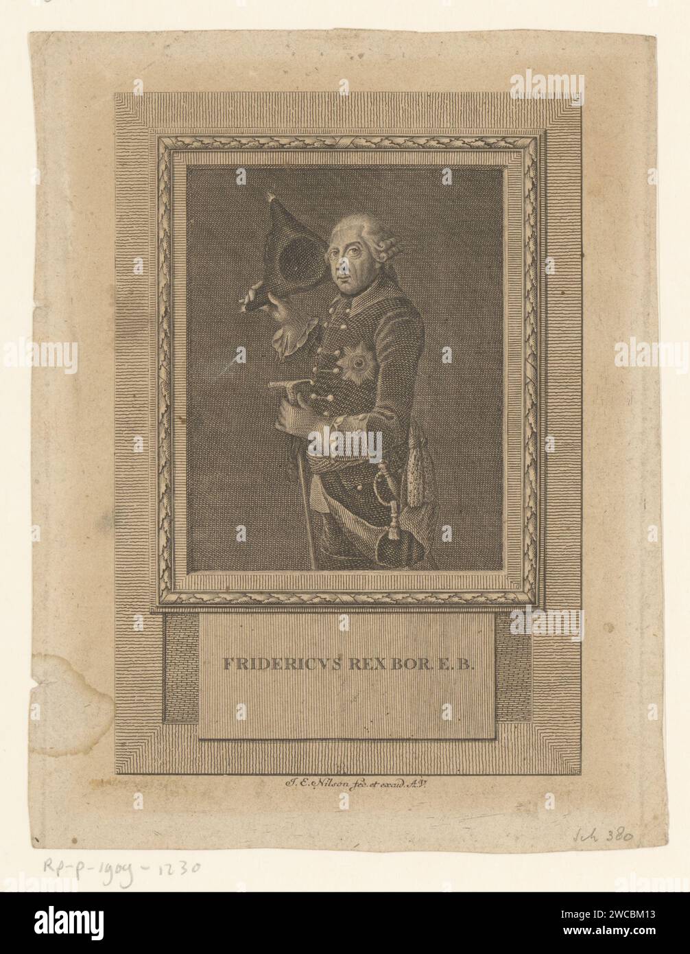 Portrated van Frederik de Grote, Johann Esaias Nilson, 1740 - 1788 ...