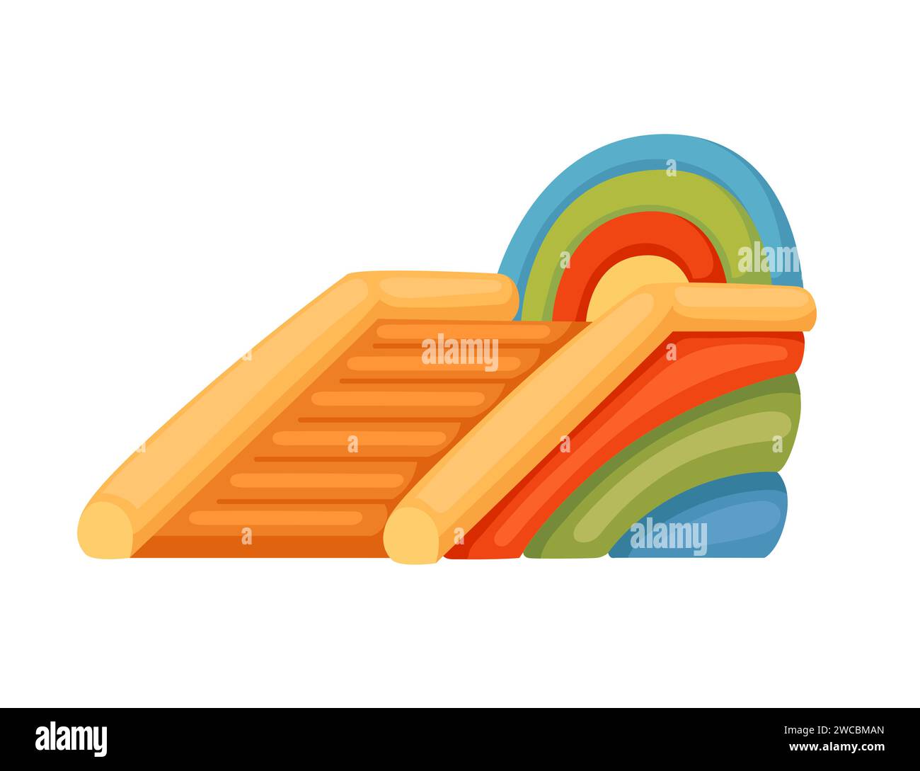 Bouncy castle bouncing Stock Vector Images - Alamy